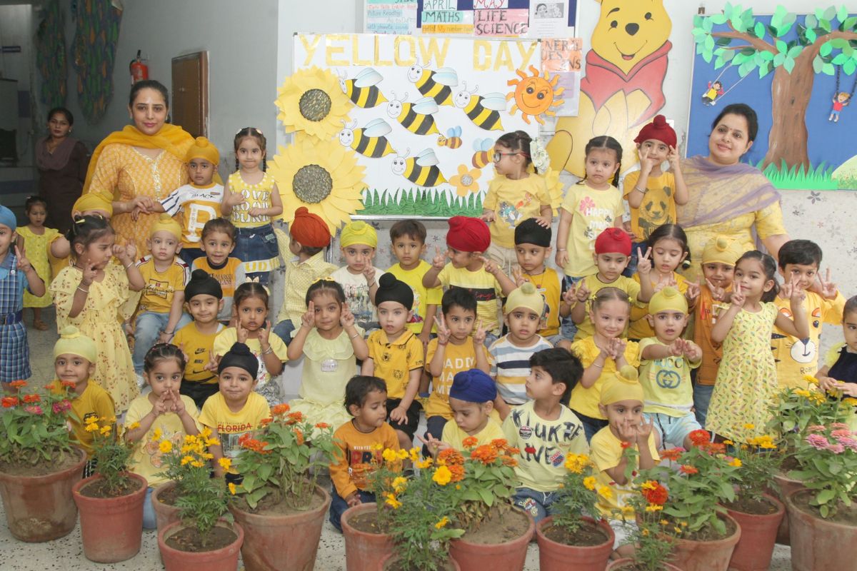 Yellow Day celebration - Guru Nanak Public School