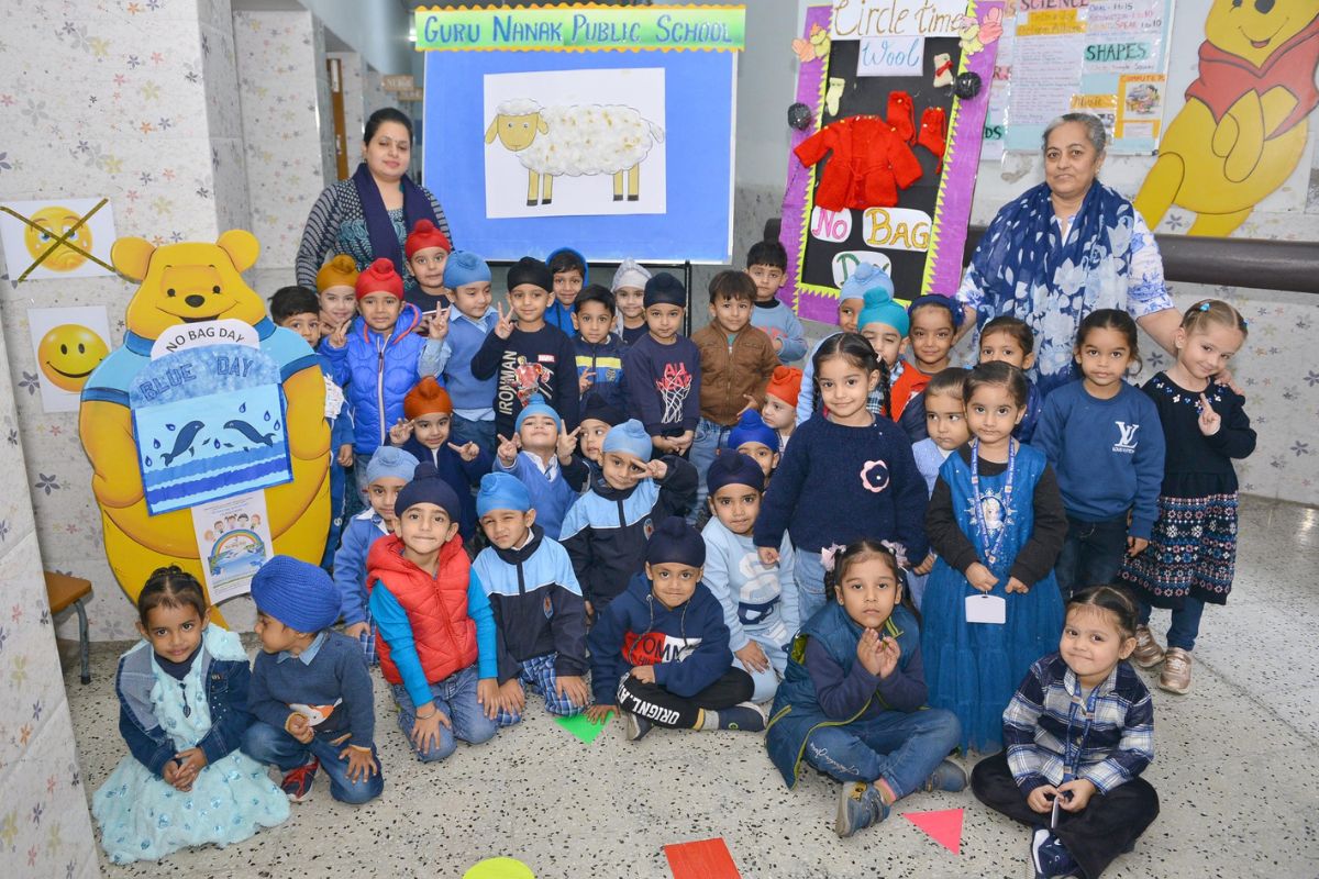 Blue Day celebration in the Kindergarten Wing - Guru Nanak Public School